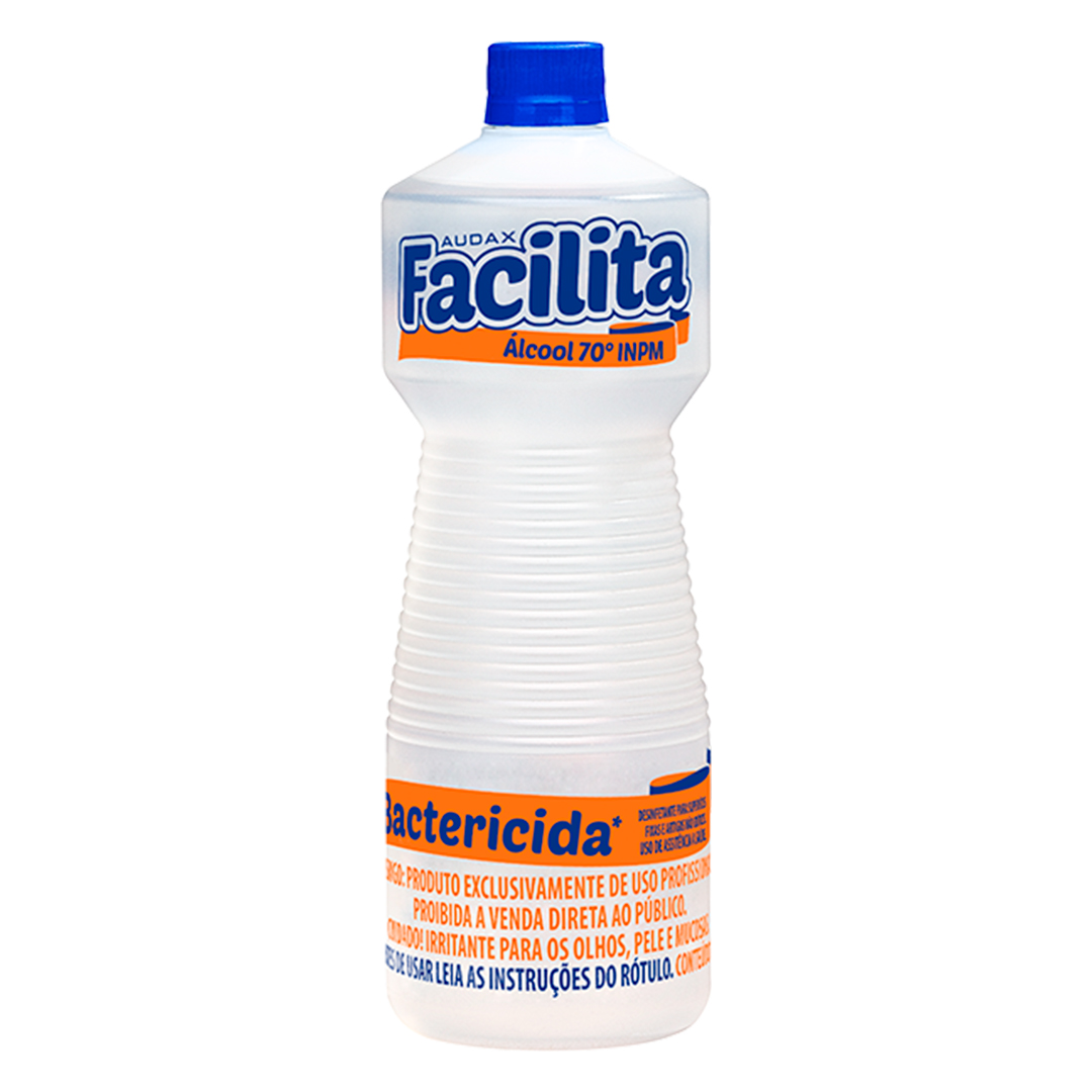 Álcool Hospitalar 70º INPM Audax Facilita 1 Litro – Desinfecção De ...